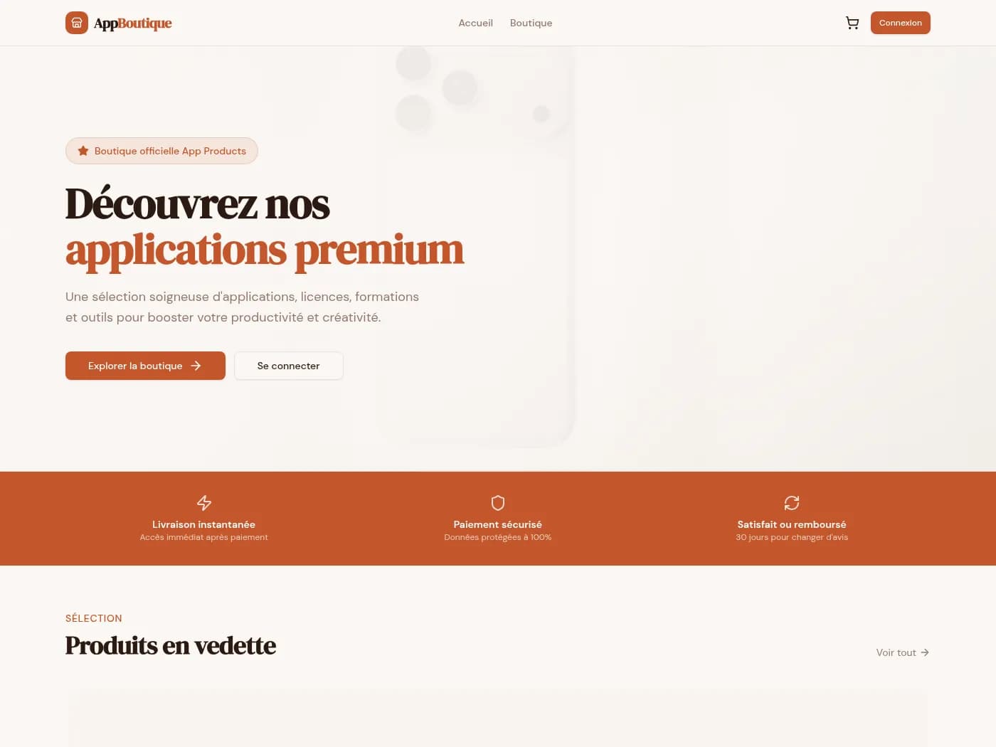 App Product Storefront