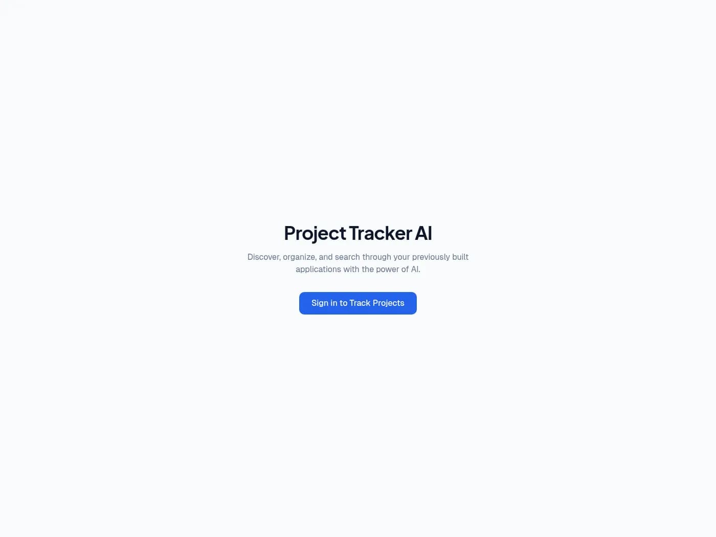 App Project Tracker