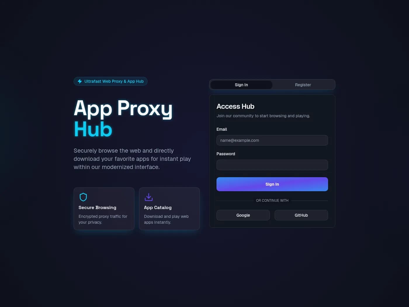 App Proxy Hub
