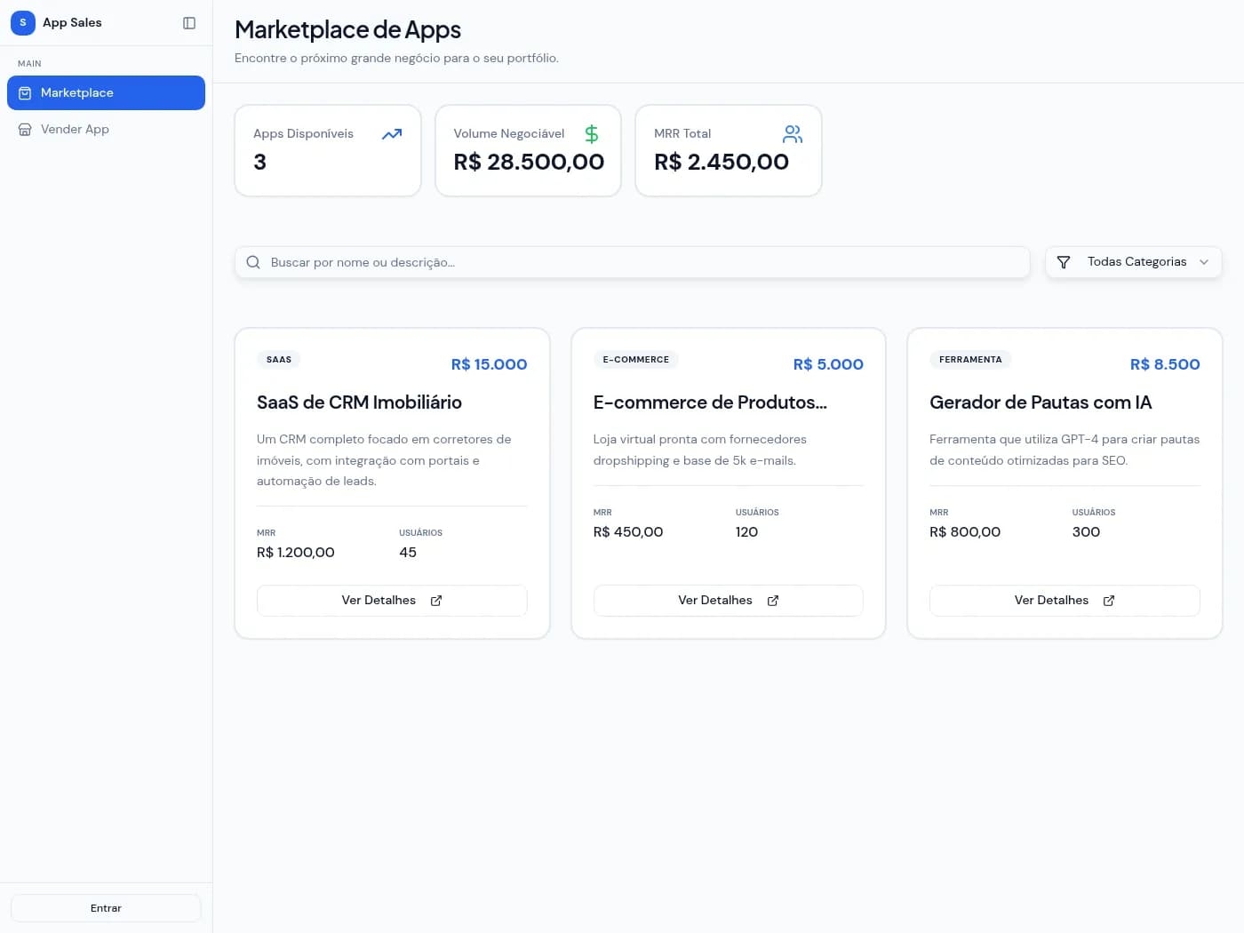 App Sales Platform