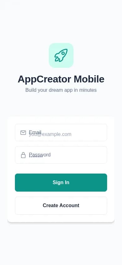 AppCreator Mobile