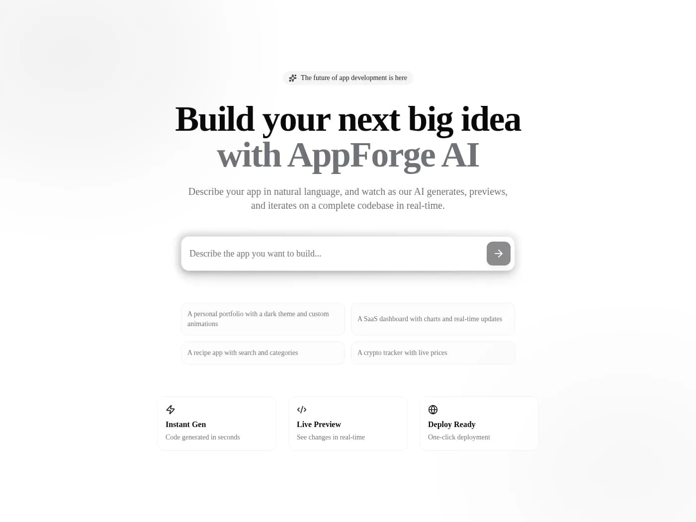 AppForge AI Studio