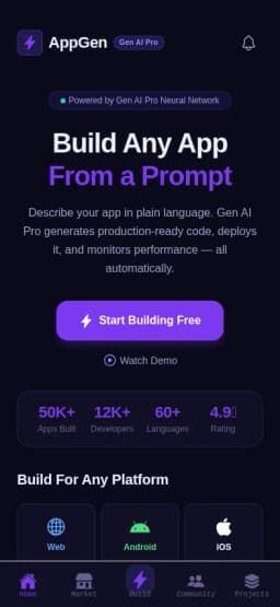 AppGen: AI App Builder Platform
