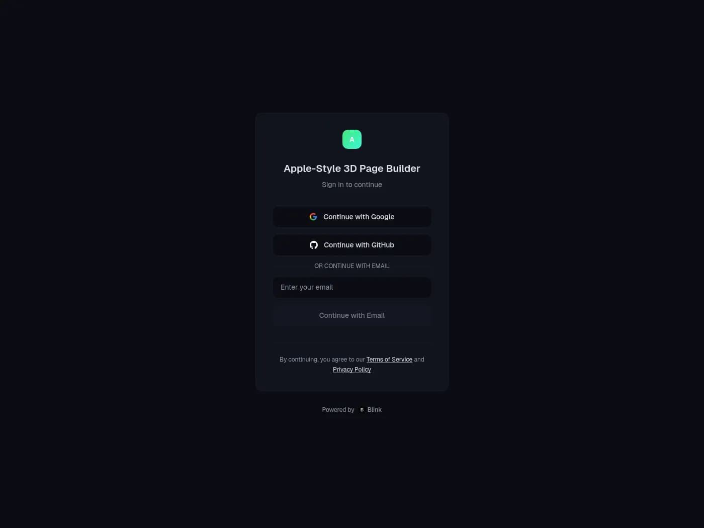 Apple-Style 3D Page Builder