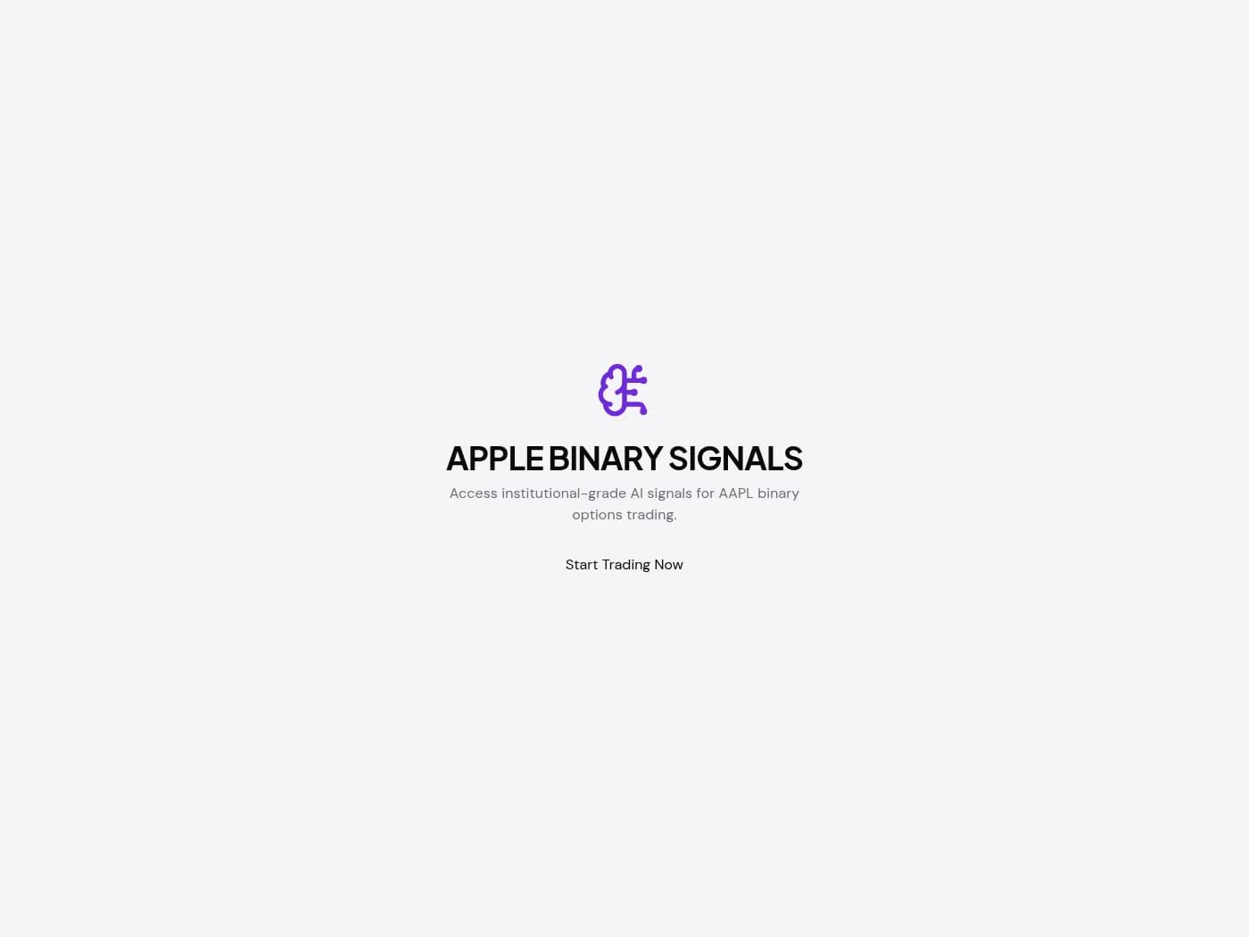 Apple Binary Signals