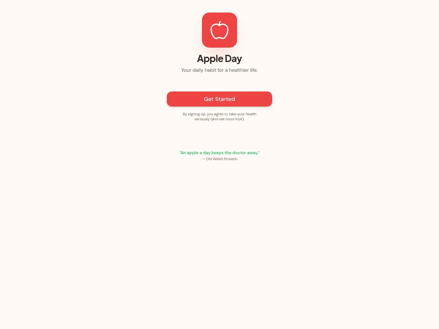 Apple A Day Tracker