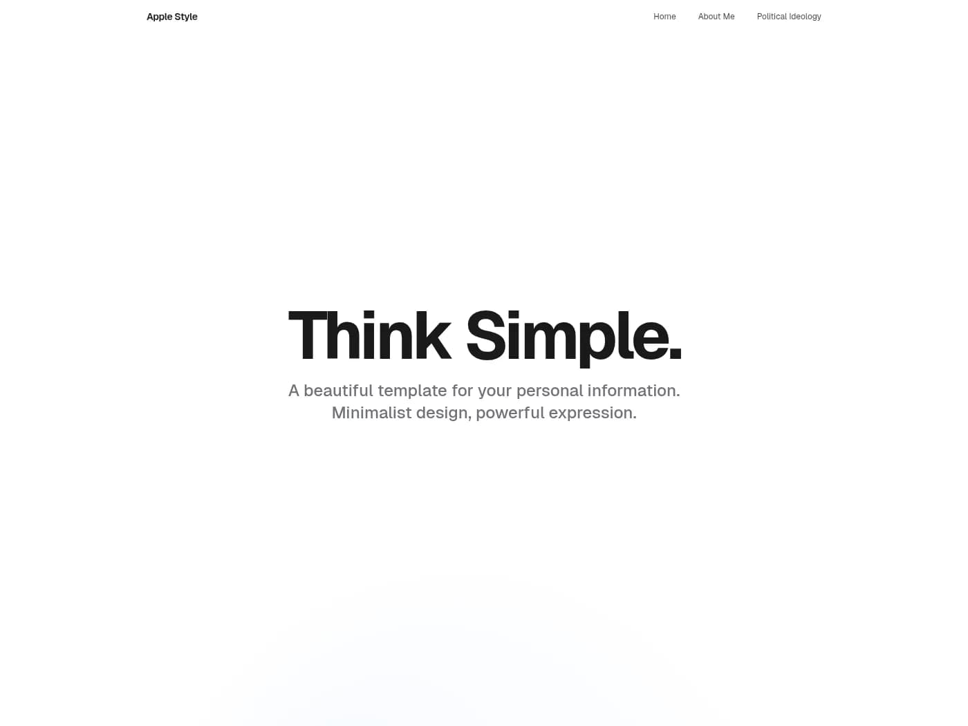 Apple-Inspired Parallax Site