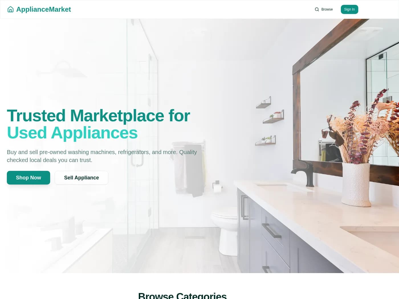 Used Appliance Marketplace