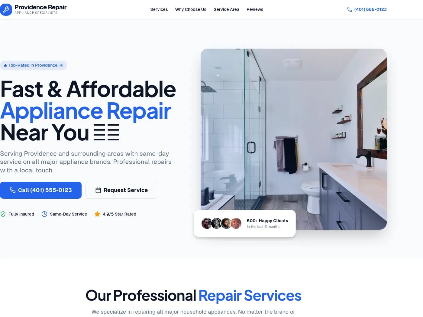 Providence Appliance Repair Site