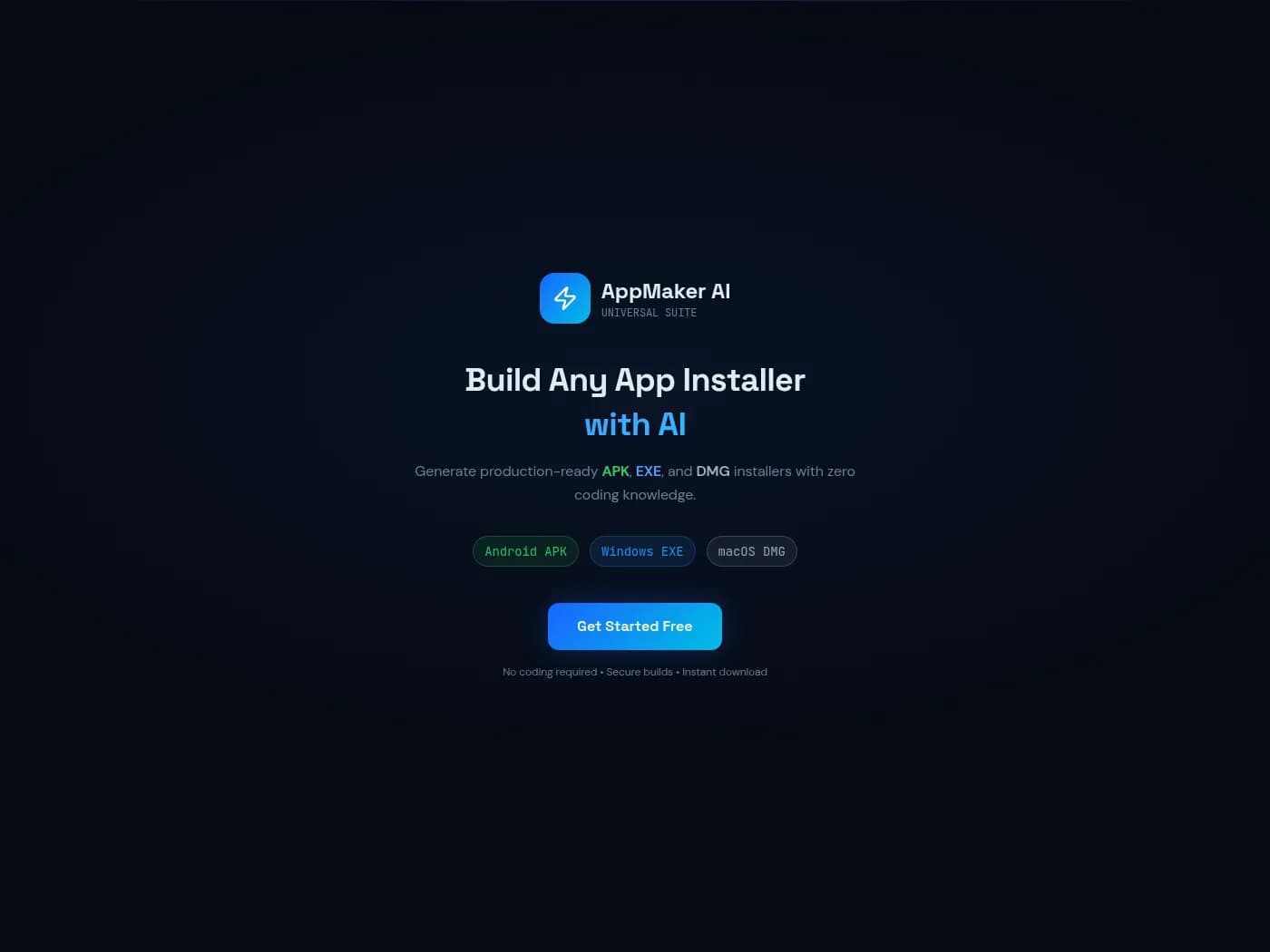 Universal AppMaker AI