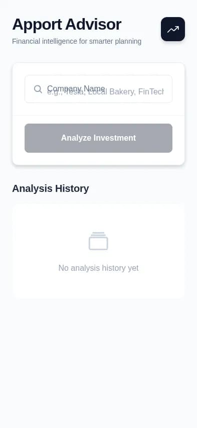 Apport Advisor