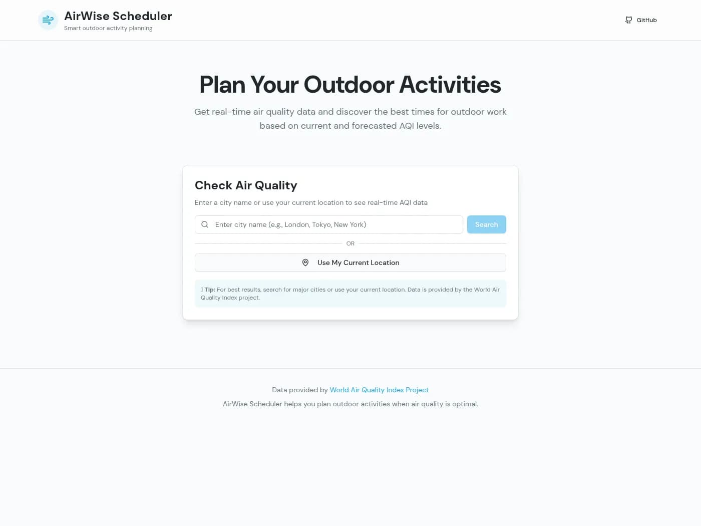 AirWise Scheduler