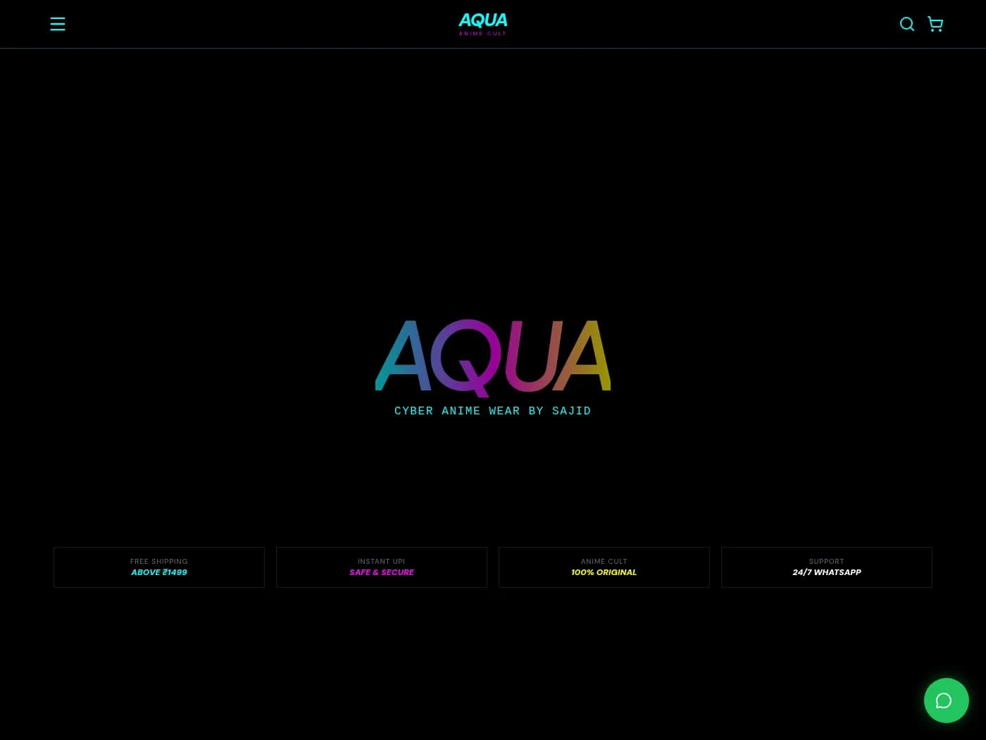 AQUA Anime Storefront