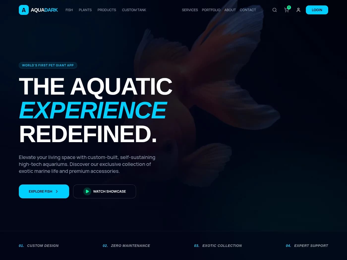 AquaDark Web Portal