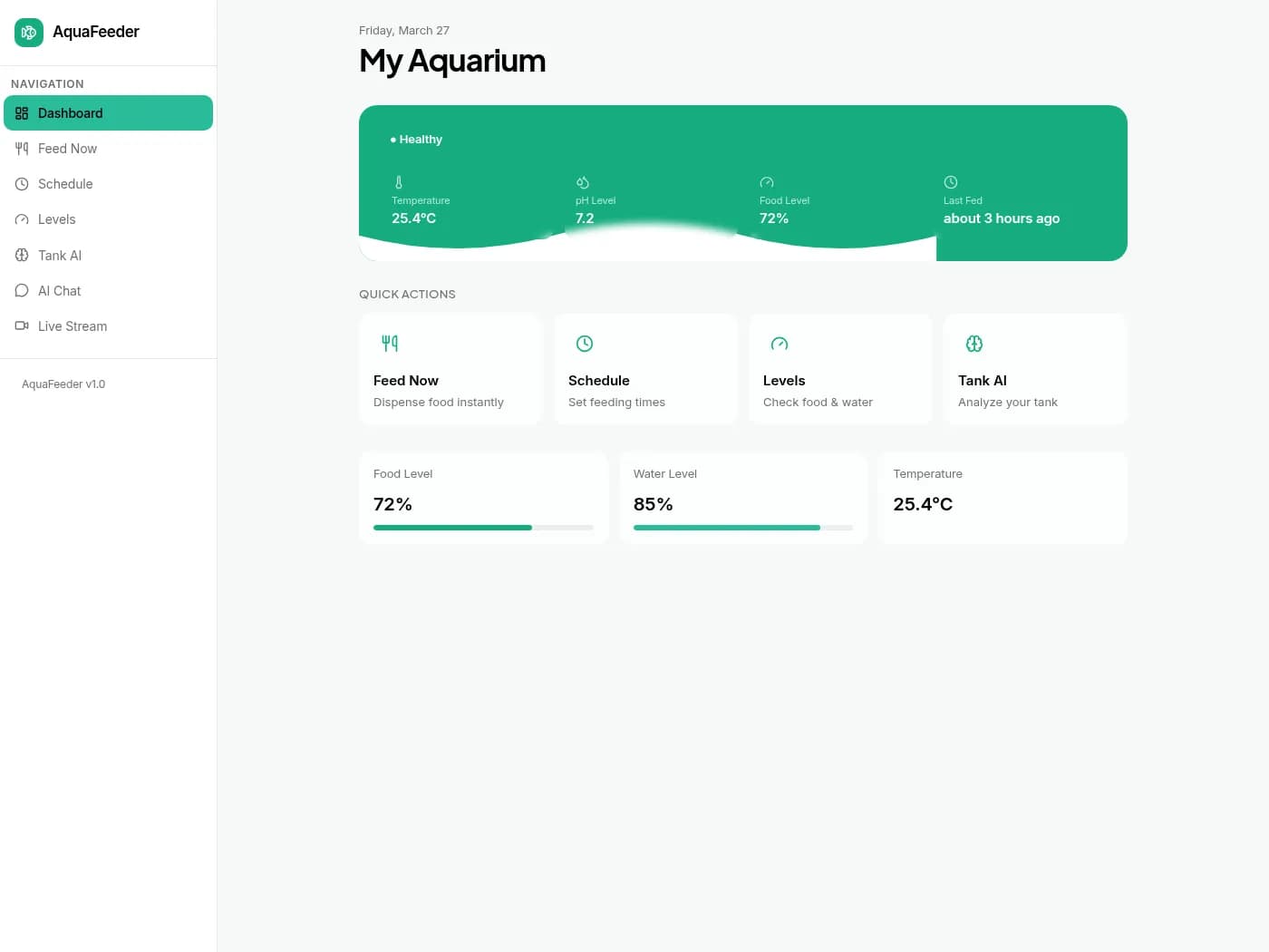 AquaFeeder Home Control