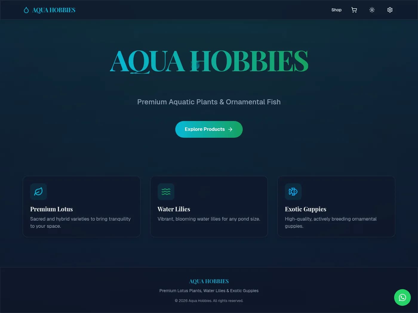 AquaHobbies Premium Web