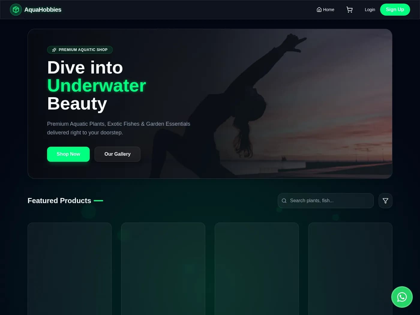 AquaHobbies Ecommerce Portal
