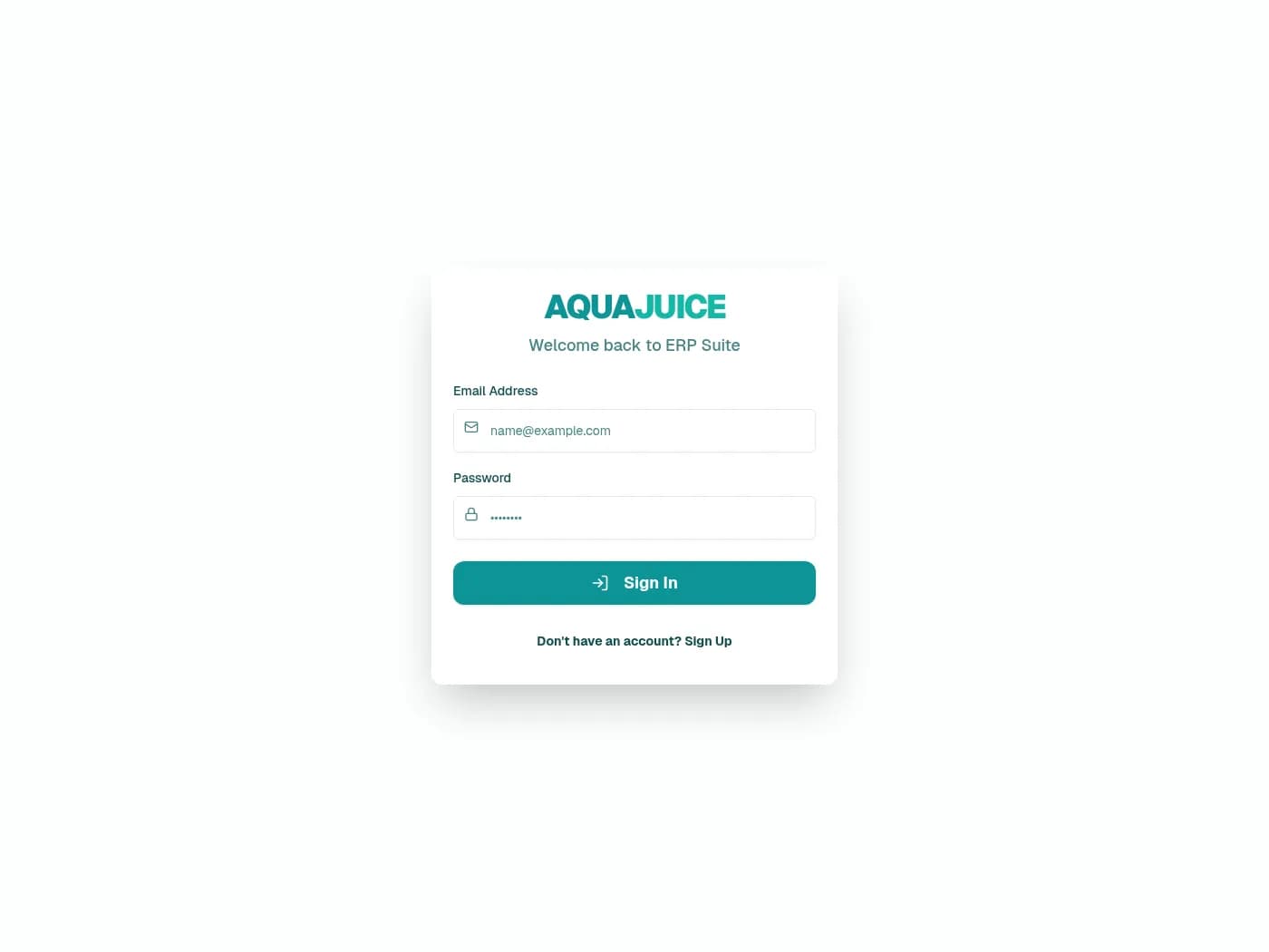 AquaJuice ERP Suite
