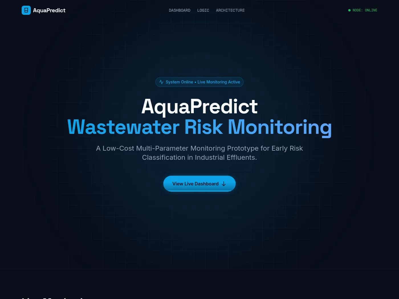 AquaPredict Dashboard
