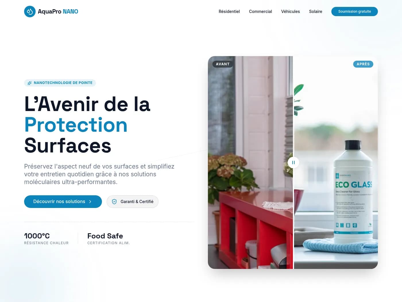 Aquapro Nano Web Présence