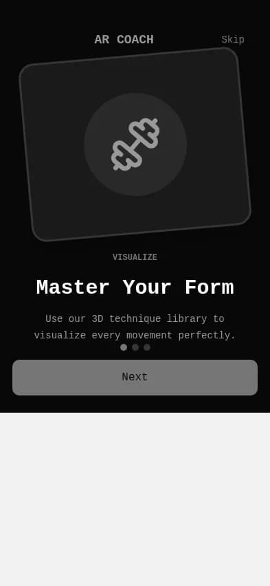 AR Fitness Coach
