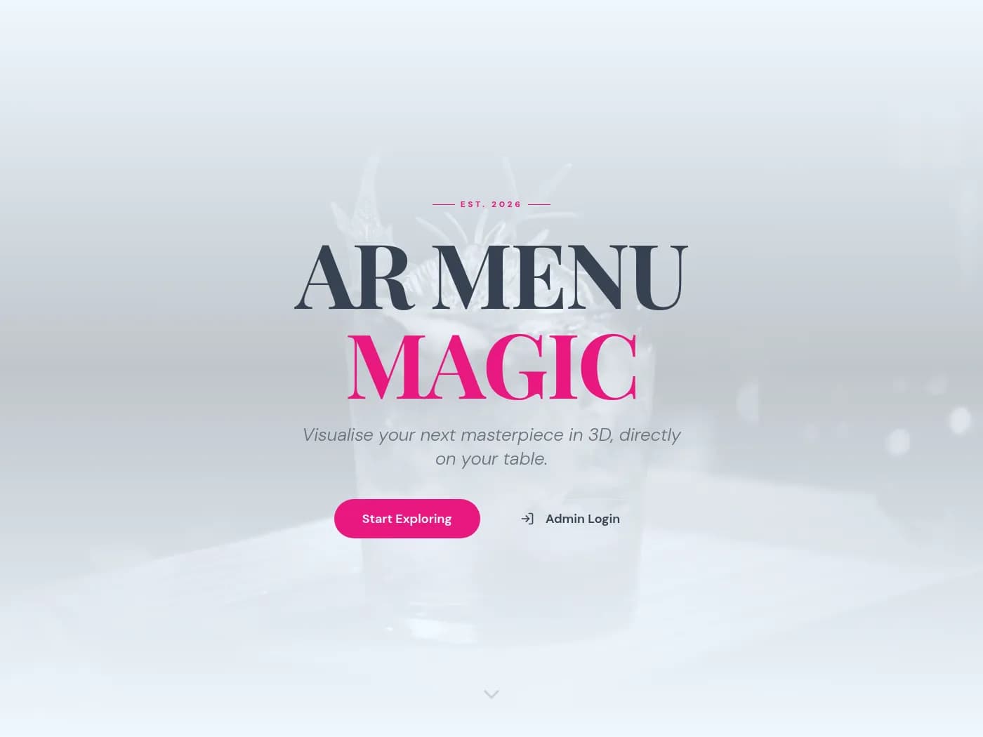 AR Restaurant Menu Magic