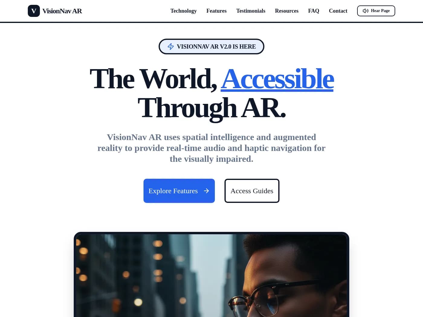VisionNav AR Website