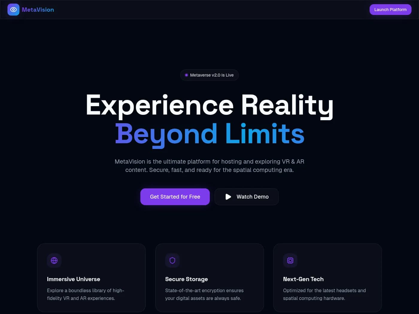 MetaVision AR Platform