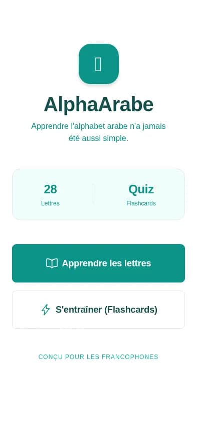 AlphaArabe Mobile App