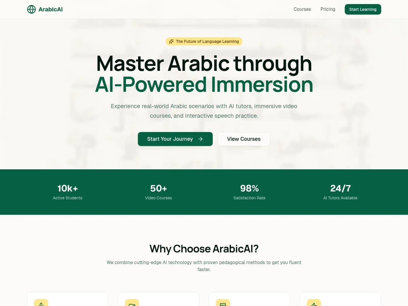 ArabicAI Immersion App