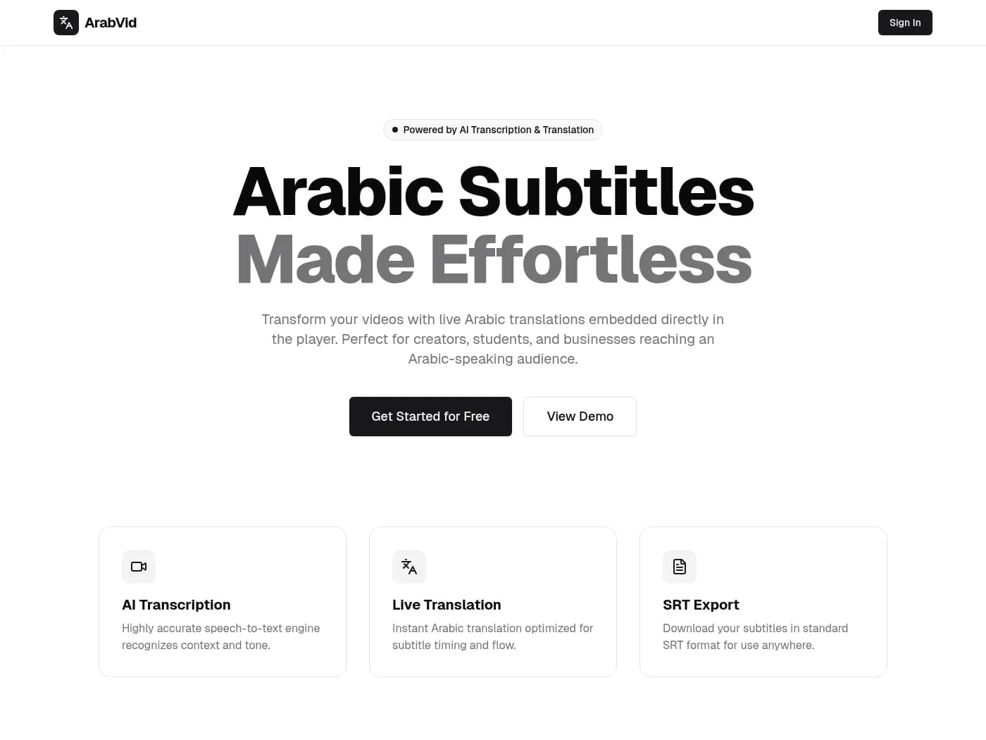 ArabVid Subtitle Embedder