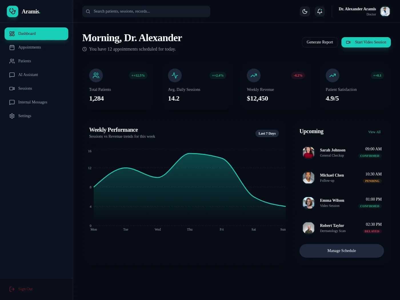 Aramis AI Clinic Suite
