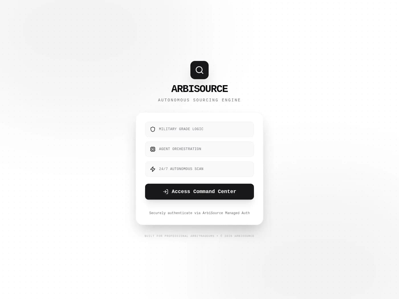 ArbiSource AI Agent
