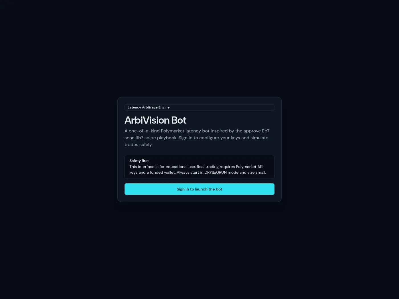ArbiVision Bot