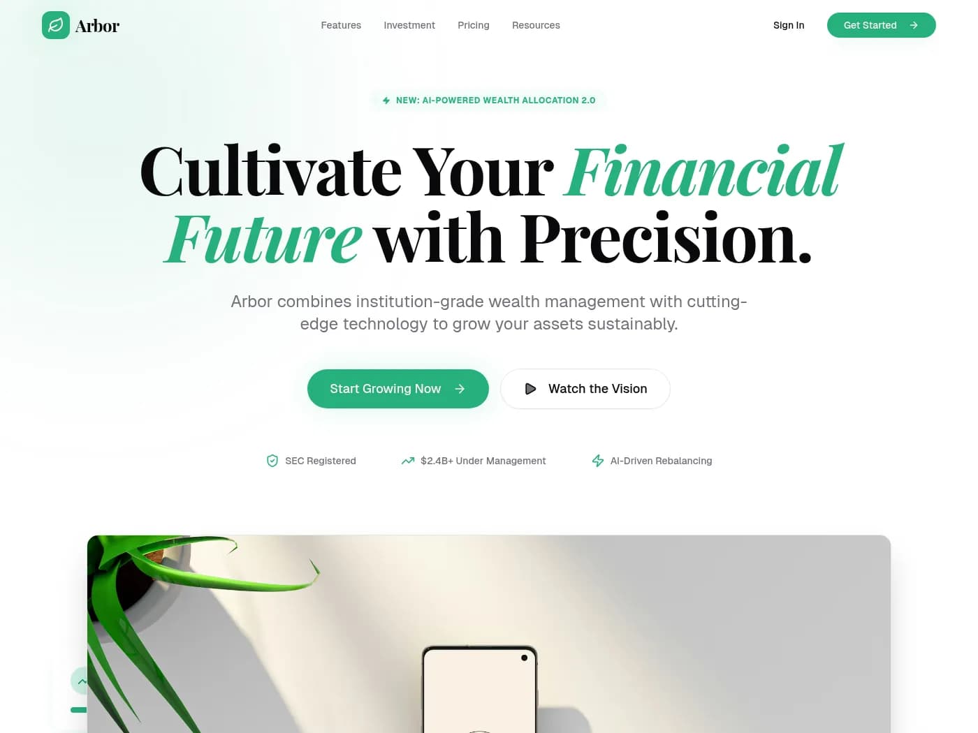 Arbor Finance Website