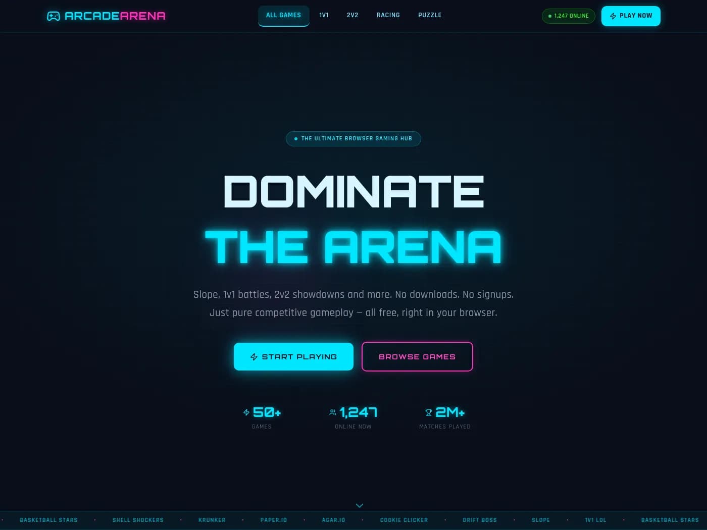 Arcade Arena Web