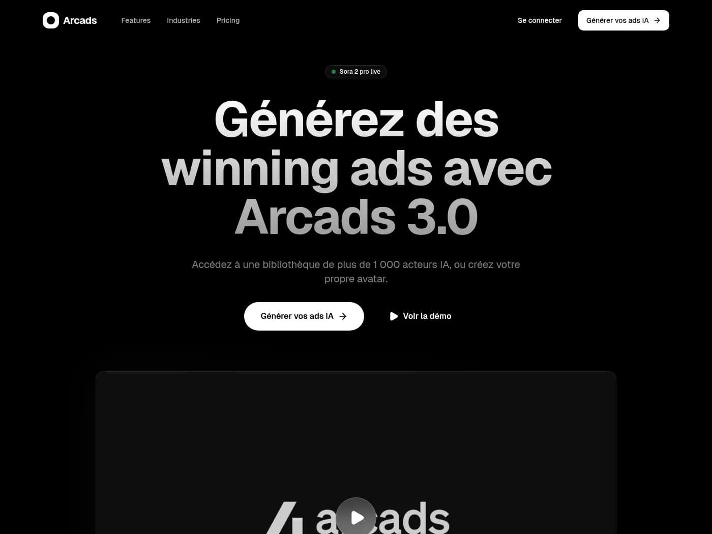 Arcads AI Web Clone
