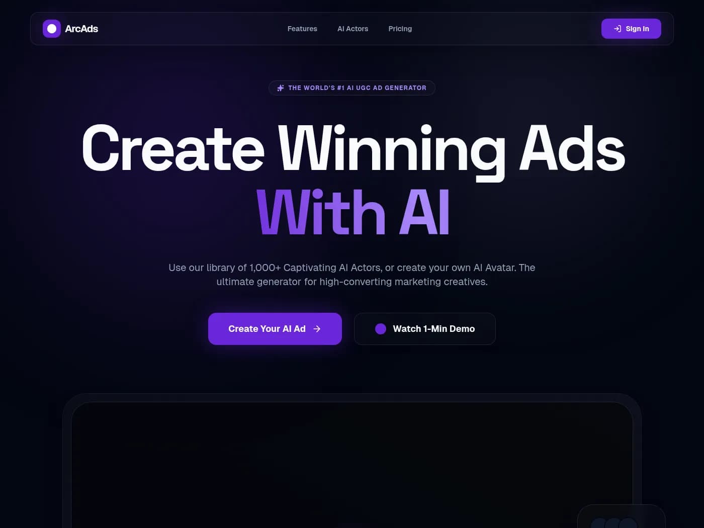 ArcAds AI Clone