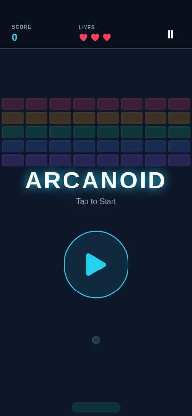 Arcanoid Android Game
