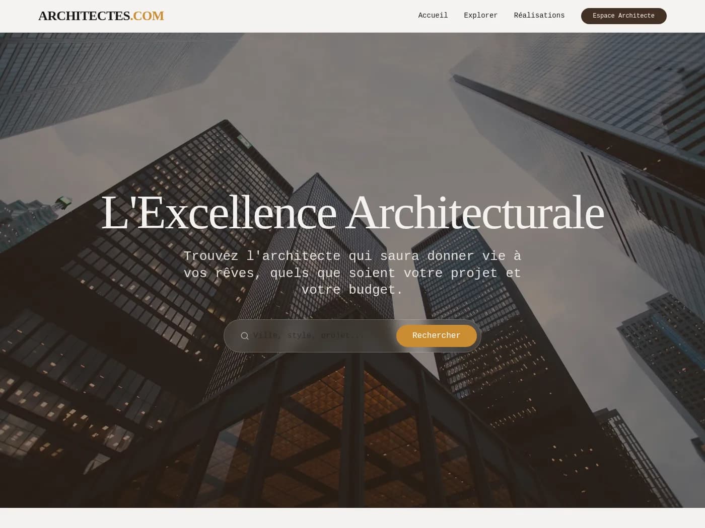 Architectes.com Revamp