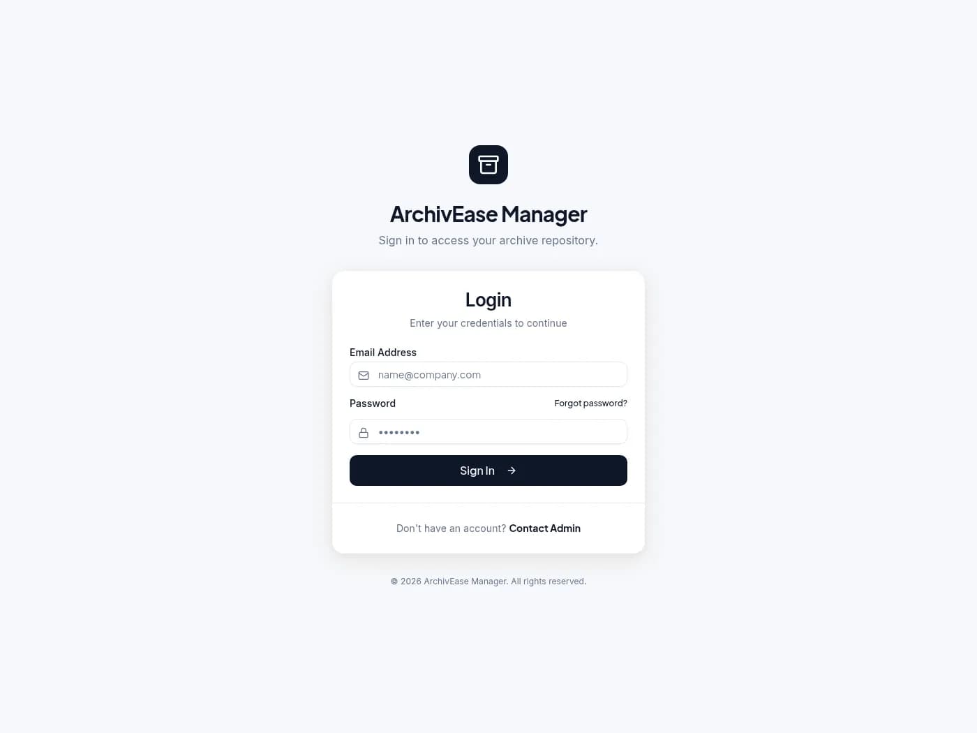 ArchivEase Manager