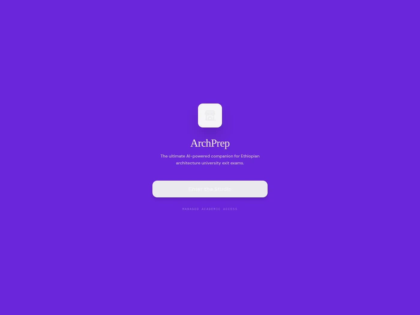 ArchPrep AI App
