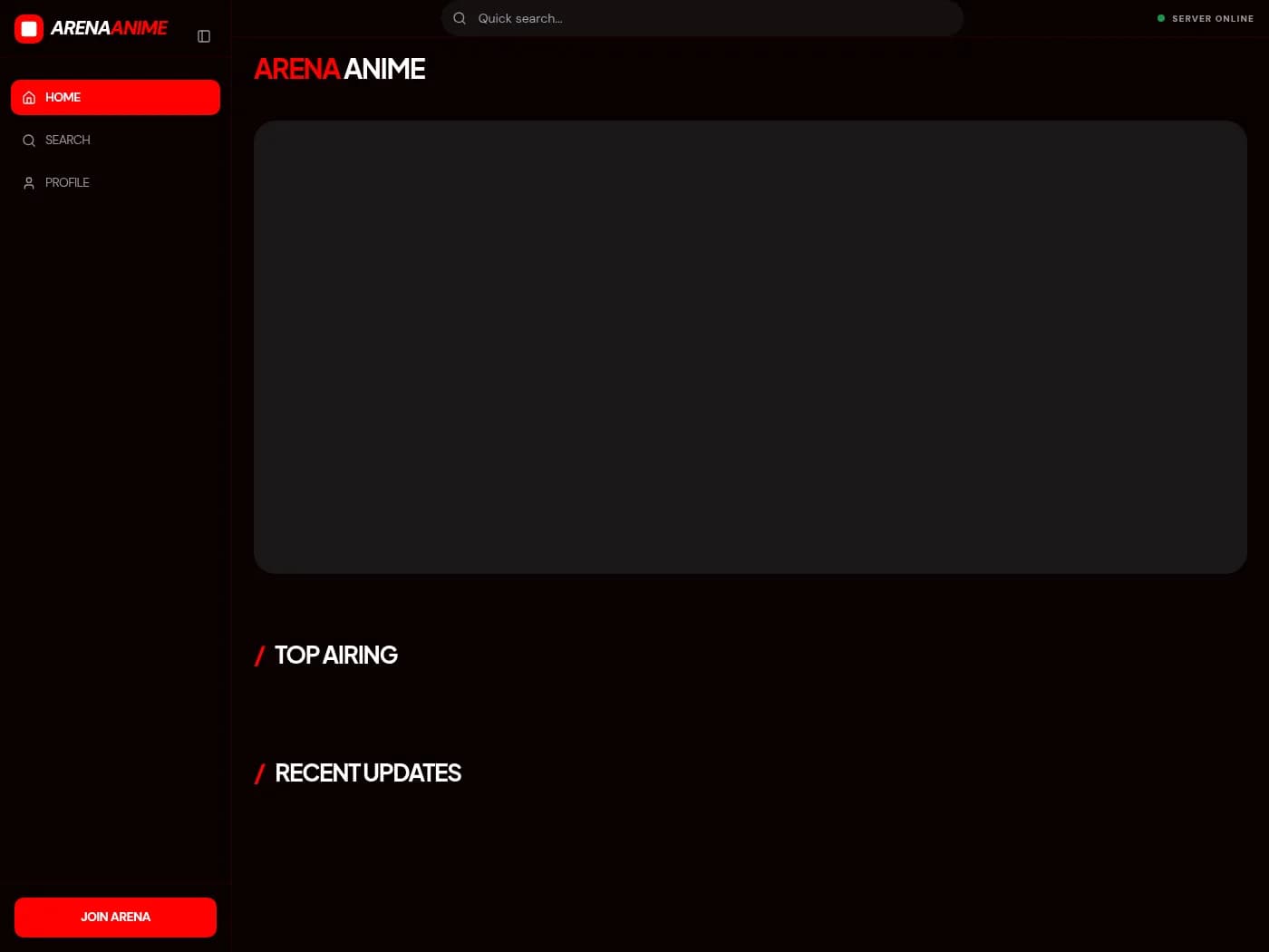 Arena Anime App