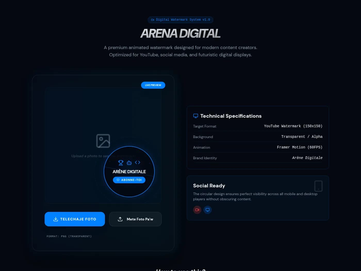Arena Digital Watermark