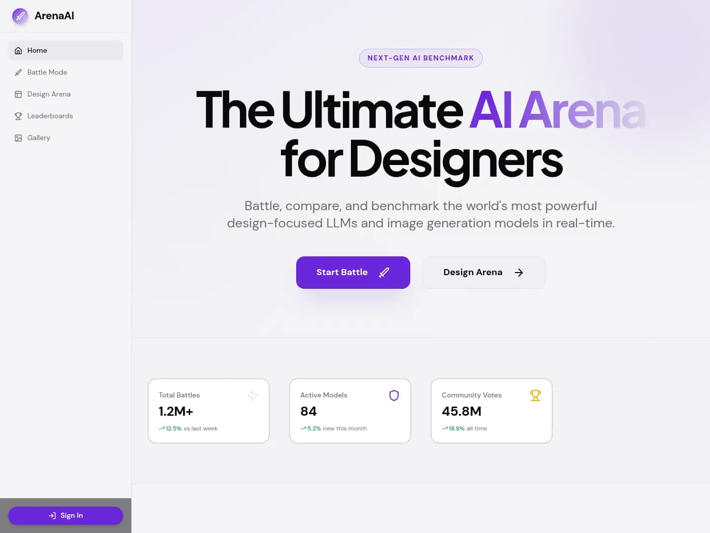 ArenaAI Design Hub