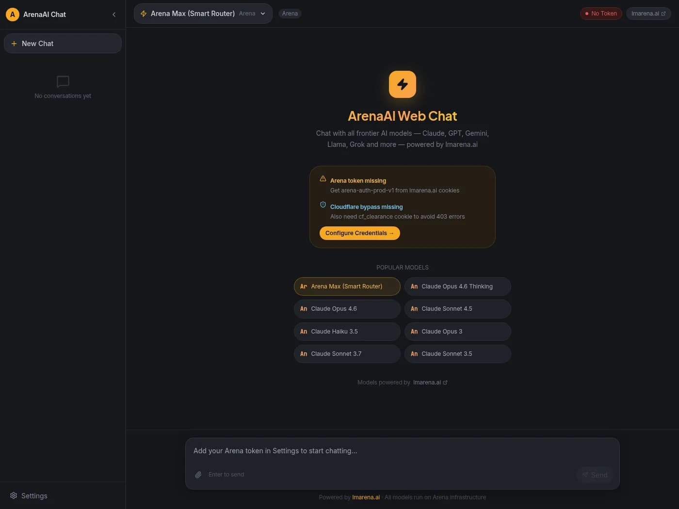 ArenaAI Web Chat