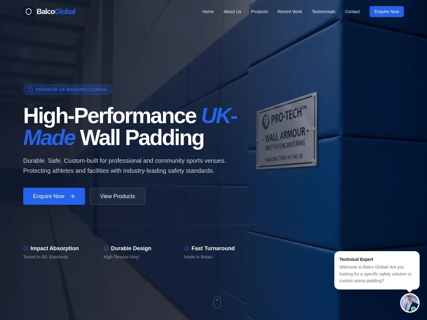 ArenaPad Lead Gen Site