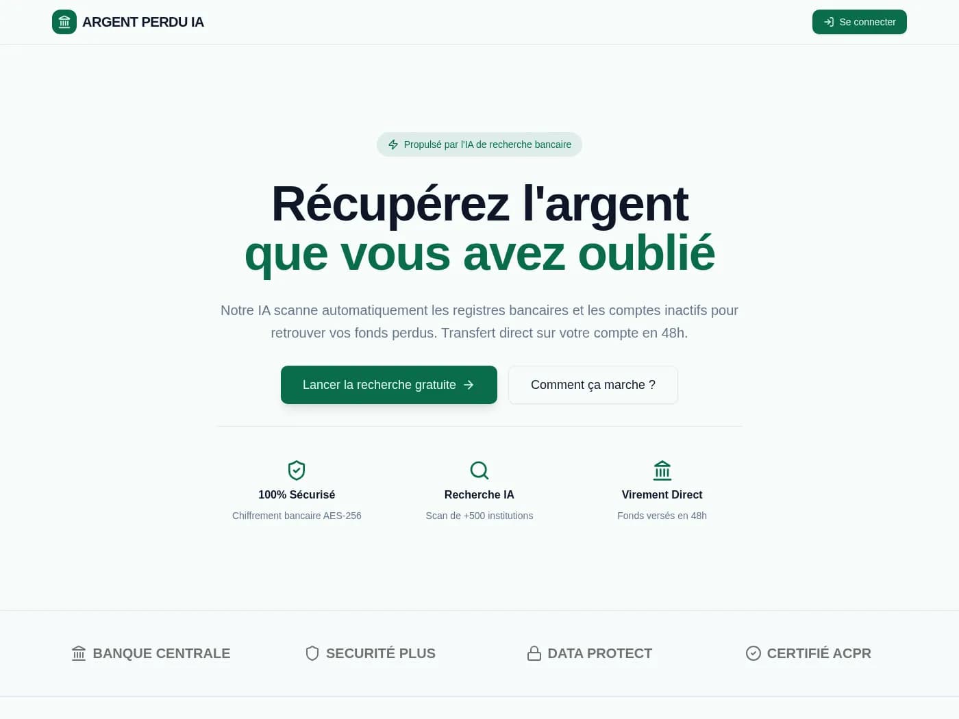 Argent Perdu IA