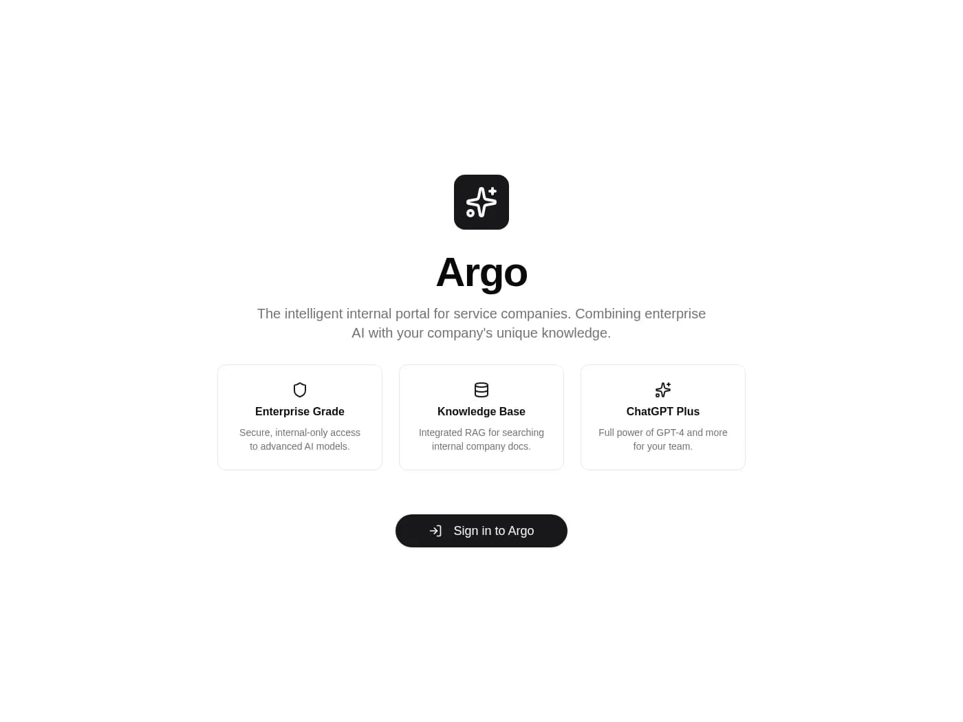 Argo GPT Portal