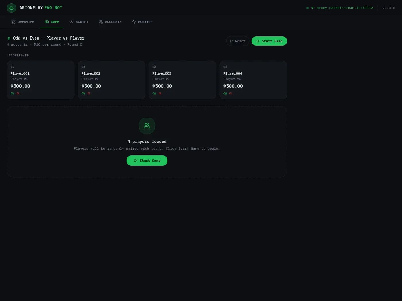 ArionPlay Evo Bot
